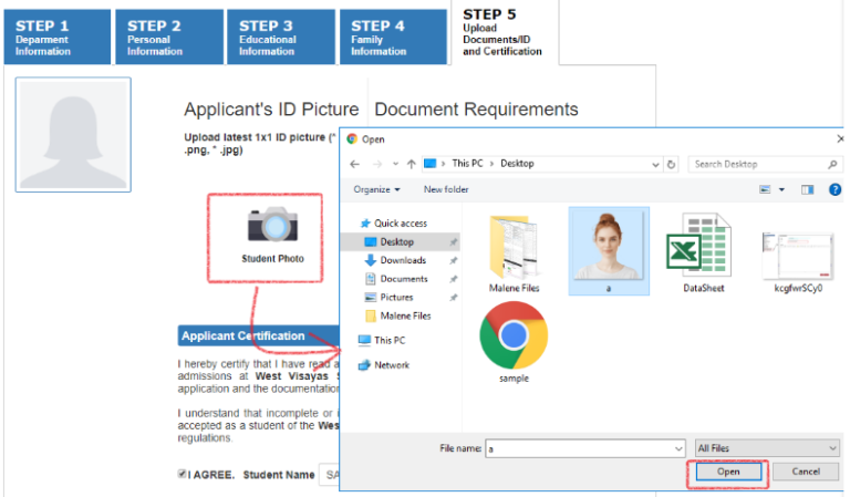 How to Apply using the Online Application Module - WVSU